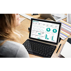 2023 Newest 2 in 1 Tablet, 10 inch Android 11 Tablet with Keyboard, 4GB+64GB, Tablets with Case Mouse Stylus, 1.8GHz Quad Core, 1280*800 HD Touch Screen, 8MP Dual Camera, Games, Wi-Fi, BT Tableta PC