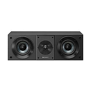 Sony SSCS8 2-Way 3-Driver Center Channel Speaker - Black, 4 Bookshelf Speaker System