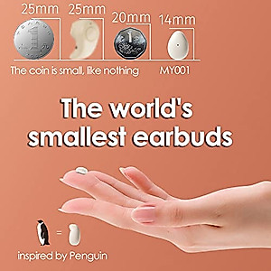 Xmenha Invisible Sleep Earbuds Wireless Smallest Lightest Tiny Noise Cancelling Ear Buds for Sleeping Quiet-Comfort Mini Sleepbuds Bluetooth 5.3 Hidden Headphones for Side Sleepers/Work