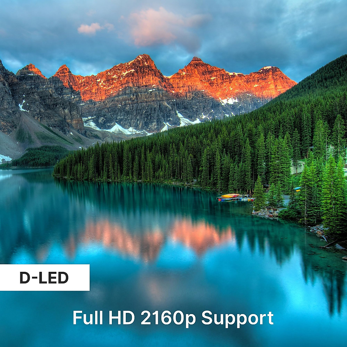 Pyle 55" 2160p UHD Smart TV - Flat Screen Monitor HD DLED Digital/Analog Television w/Built-in WebOS Hub Operating System, HDMI, USB, AV, Full Range Stereo Speaker, Wall Mount, Includes Remote Control