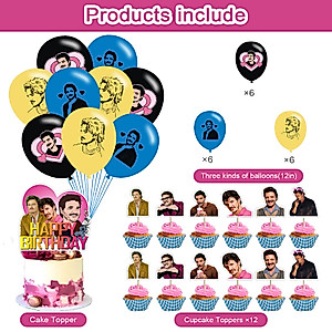 𝓟𝓮𝓭𝓻𝓸 𝓟𝓪𝓼𝓬𝓪𝓵 Birthday Party Supplies, 𝓟𝓪𝓼𝓬𝓪𝓵 Party Decorations with Happy Birthday Banner Cake Topper Cupcake Toppers Balloons Stickers for 𝓟𝓮𝓭𝓻𝓸 Themed Party Decortions