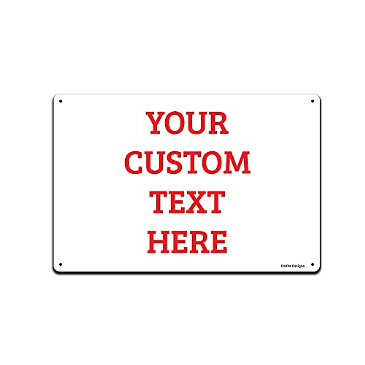 Custom Outdoor Metal Personalized Sign | 12-Inch by 8-Inch | Rust Free Aluminum | UV Protected Print | Made in the USA