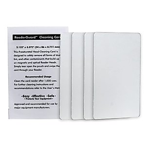 GUTANWU CR80 Cleaning Cards, Dual Side Card Reader Cleaner, POS Swipe Terminal Cleaning Cards (10pcs)
