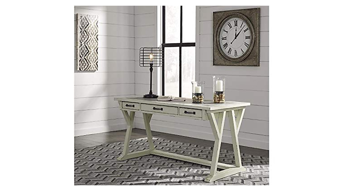 Ashley Jonileene Farmhouse Home Office Desk with Drawers