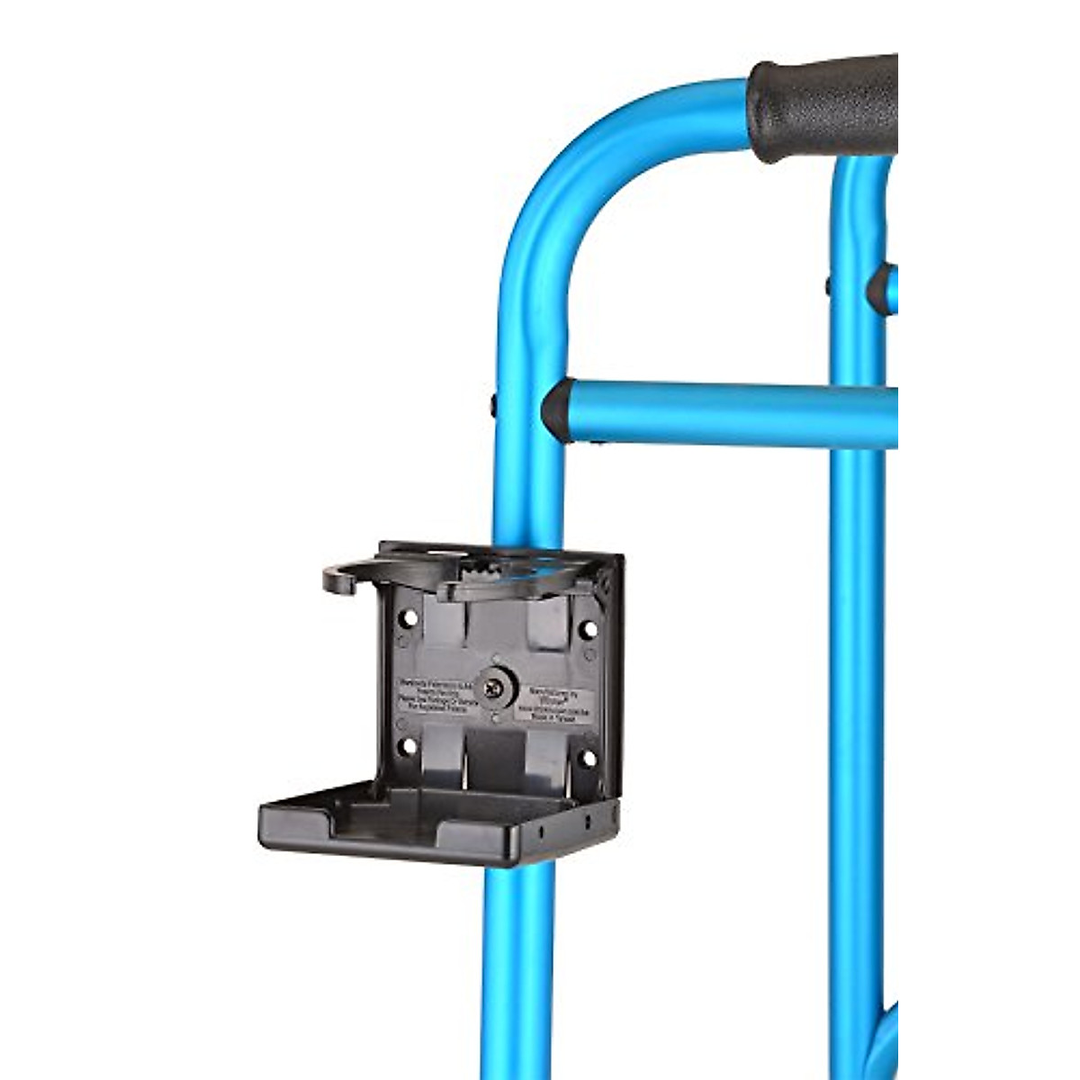 NOVA Cup Holder for Walker, Rollator, Transport Chair, Wheelchairs – Universal Fit on Round Tube Only, Adjustable & Foldable Drink Holder