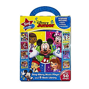 Disney Junior Mickey, Minnie, and More! - Sing with Me Sing-Along Music Player and 8-Book Library - PI Kids