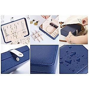Bausweety Jewelry Box Necklace Earrings Rings Jewelry Accessory Organizer for Women Girls