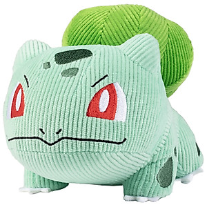 Pokémon 8" Bulbasaur Corduroy Fabric Plush - Limited Edition - Officially Licensed - Authentic Soft Stuffed Animal Toy Figure - Valentine's Day & Easter Basket Stuffer Gift for Kids, Boys, Girls - 2+