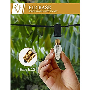 Scentsy Light Bulbs for Warmer, DORESshop Wax Warmer Bulbs, C7 Scentsy Bulb, E12 Candle Warmer Light Bulbs, Wax Warmer Light Bulb Replacement, 15 Watt Light Bulbs for Wax Warmers, 6 Pack