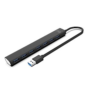 SHYPT USB 3.0 7-Port USB Hub High Speed 5Gbps 3.0 Hub Splitter USB-Hub for Laptop and Desktop