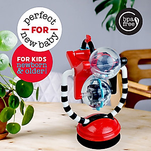 KIDS PREFERRED Disney Baby Mickey Mouse Plastic Activity Station Toy, Black and White High Contrast, Boys and Girls Ages 6 Months +, Multicolored (81251)