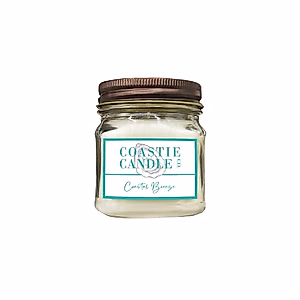 Coastal Breeze Scented Candle 8 Oz - Natural Soy Wax Candle in Glass Jar – Long Lasting Candles for Home, Office - Aromatherapy Candles for Spa - Elegant Candle Gift for Men, Women