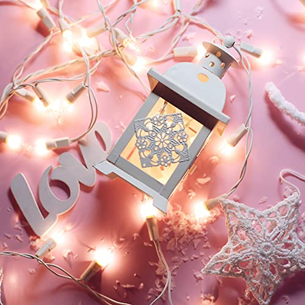 Twinkle Star 2 Pack Christmas Clear Outdoor Lights, White Wire 150-count Lights 120V UL Certified Incandescent Mini String Light, Connectable for Xmas Tree Home Patio Holiday Party Garden Decorations