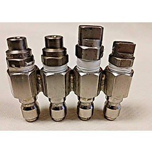 COLIBROX New JRod Soft Wash System | 4 Way J-Rod Tip Holder | J Rod Tip Pressure Washer | Pressure Washing Nozzles | J Rod 4 GPM | JRod for Car, Roof, Wall and Floor Wash | J-Rod