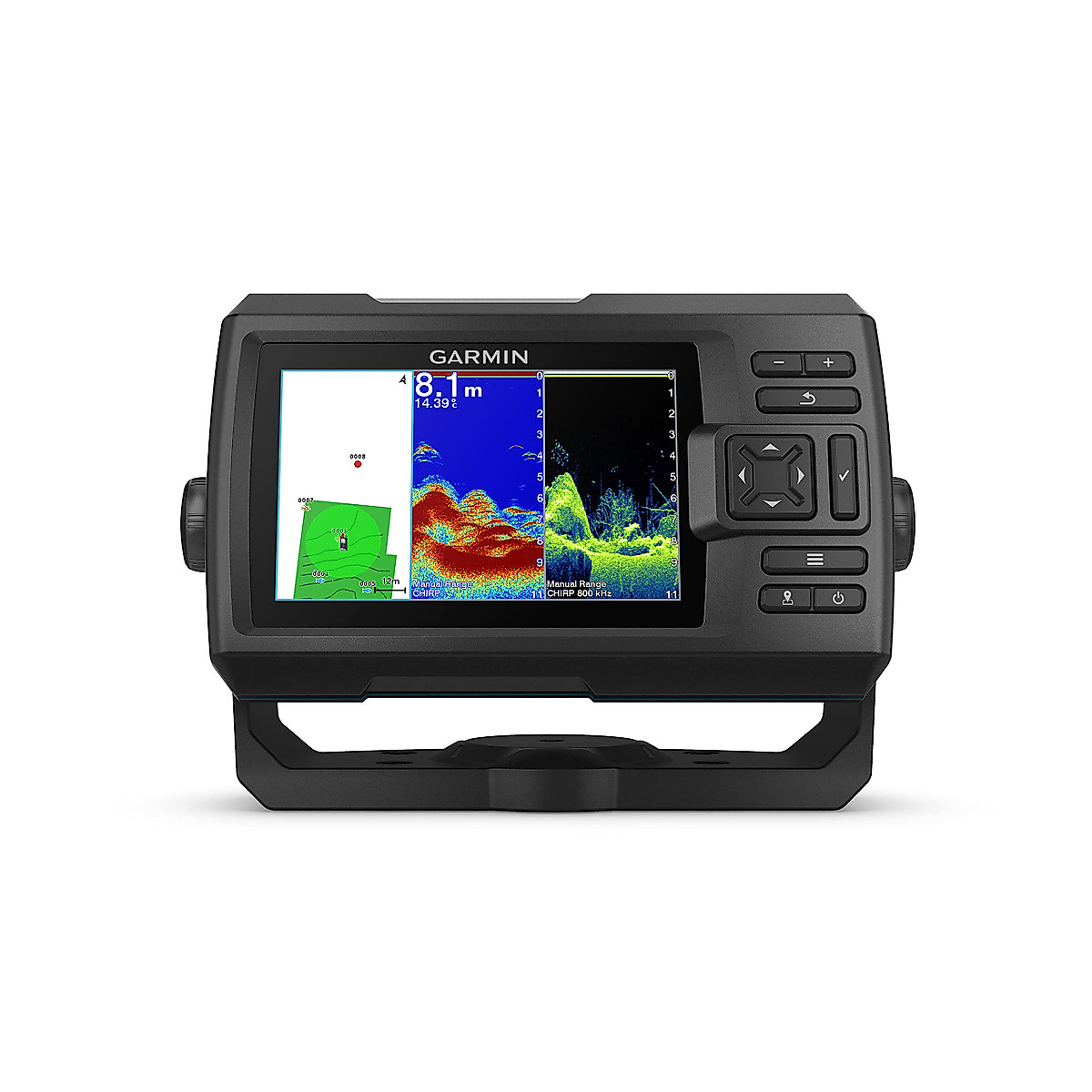 Garmin Striker Vivid 5cv, Easy-to-Use 5-inch Color Fishfinder and Sonar Transducer, Vivid Scanning Sonar Color Palettes (010-02551-00)