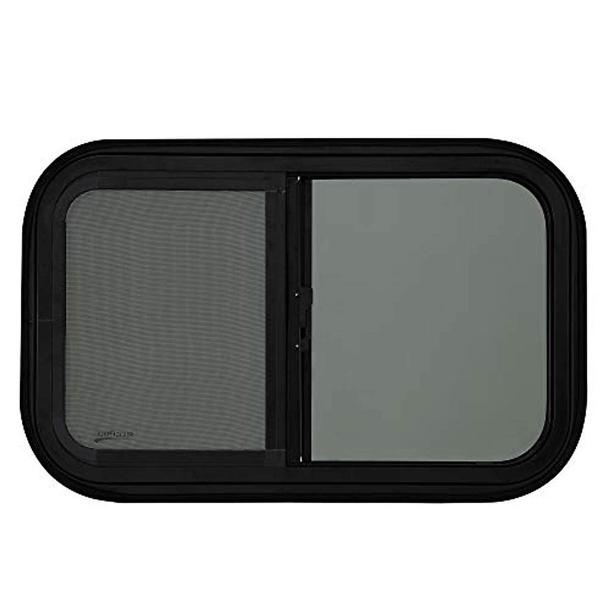 RecPro RV Window | 24" W x 15" H | Teardrop Horizontal Slide | RV Window Replacement | Optional 1 1/2" Trim (2 Windows, with Trim Kit) | Made in USA