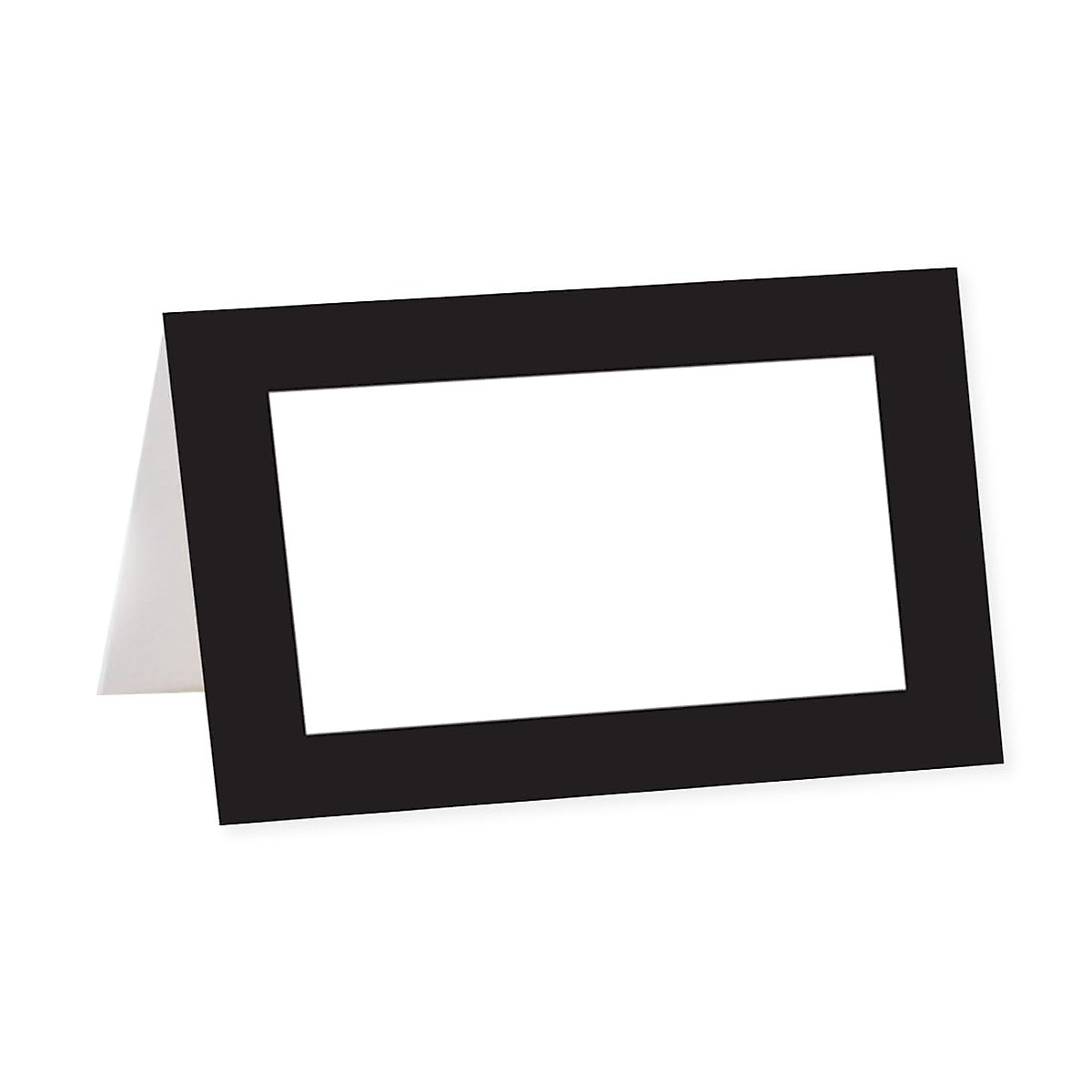 Andaz Press Table Tent Printable Place Cards, Formal Black and White 20-Pack, Seat Placement Cards Blank Place Cards Table Settings Name Cards for Baby Bridal Wedding, School Graduation Food Cards