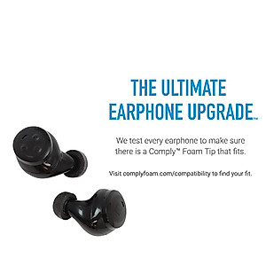 Comply TrueGrip Pro TW-200-A Replacement Earbud Tips Compatible with Anker Soundcore Liberty Air 1, 2, Life P2, Earfun Air Pro, Skullcandy Indy Sesh Sesh Evo Earphones, and More (Assorted, 3 Pairs)