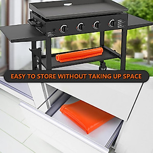28" Silicone Griddle Mat for Blackstone 28 Inch Griddle, Heavy Duty Food Grade Silicone Griddle Cover, Protect Your Griddle from Dirt & Rust All Year Round