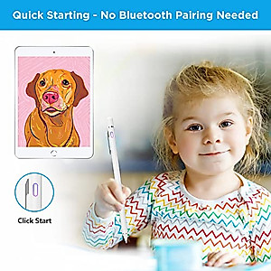 LAOZHOU Stylus Pen for iPad,Pencil for iPad Pro 12.9/11/10.5/9.7 Inch Air 4/3/2/1 iPad 9/8/7/6/5/4/3/2 Mini 6/5/4/3/2/1 Generation Alternative Drawing Writing Digital,White,BUTENY-Stylus-White