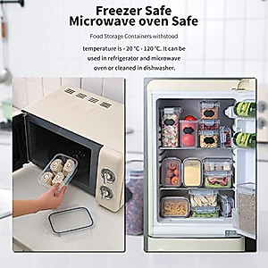 OFODE Airtight Food Storage Containers 20 Pices BPA Free Plastic Kitchen Pantry Organization and Storage for Sugar Flour Snack Cereal with Fliplock Lids Include Labels Freezer and Dishwasher Safe