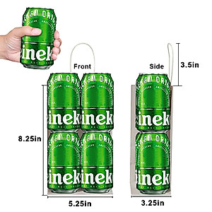 Toovip 100 Pack 5.25x3.25x8.25 Inch Small White Kraft Paper Bags with Handles Bulk, Gift Wrap Bags for Favor Grocery Retail Party Birthday Shopping Business Goody Craft Sacks Merchandise Take Out Cub