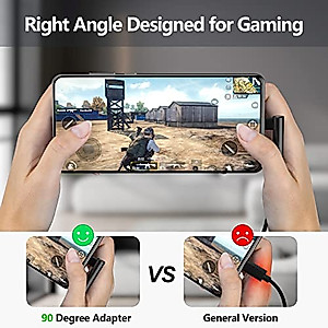 Right Angle Type C to 3.5mm Aux Audio -USB to 3.5mm Headphone Jack adapterKOOPAO Audio Converter DAC Earphone Dongle Compatible with iPad Pro Galaxy S22/21/22/23/23+ /23 Ultra