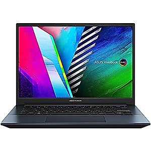 ASUS VivoBook Pro 14" OLED WQXGA 2880x1800 16:10 Laptop, Core i5-11300H, 8GB RAM, 256GB PCIe SSD, WiFi 6, Thunderbolt 4, Color Quiet Blue K3400PA (Renewed)
