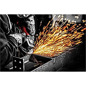 PROMAKER Angle Grinder 6.5-Amp 4-1/2 inch with Protection Googles, Pair of gloves, Two grinding Wheels, Box, Power Grinders tool with two (2) extra Carbon brushes (115mm) 750W. PRO-ES750KIT.