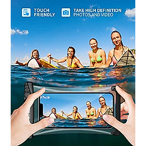 KOSENEC Universal Waterproof Pouch, IPX8 Waterproof Phone Case/Holder Underwater Cellphone Dry Bag for Beach Travel Kayaking Swimming, Compatible for iPhone 13 12 11 XS X 8 Series, Galaxy Up to 7.2"