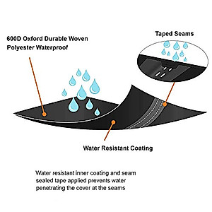 Outdoor Grill Cover Waterproof 58 inch All Weather Gas Grill Covers 600D BBQ Cover Windproof Heavy Duty 3 Burner Premium Gas Grill Cover for Weber, Nexgrill, Charbroil, Jenn Air,Brinkmann etc.