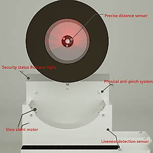 TOMYEUS Cat Box Smart Cat Toilet Fully Enclosed Oversized Fully Automatic Electric Cat Litter Box Anti-Splash Shovel Machine Cat Furniture (Size : Without Foot Pads)