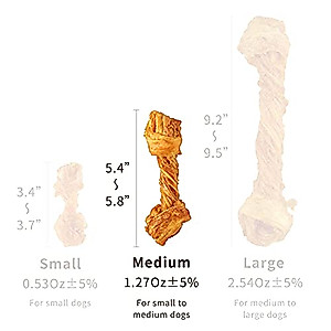 AFreschi Turkey Tendon for Dogs, 2 Pretzel in a Pack and 2 Bone in a Pack, Ingredient Sourced from USA, Alternative to Rawhide, Premium All-Natural, Hypoallergenic, Dog Chew Treat, Easy to Digest