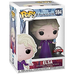 Funko Pop! Disney: Frozen 2 - Elsa, Into The Unknown Nightgown with Ice Diamond Vinyl Figure, Amazon Exclusive