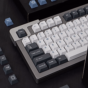 Sumgsn 172 Keys Double Shot Keycaps Cherry Profile Arctic Keycaps Set Compatible with 61/64/87/104/108 Cherry Mx Switches Mechanical Keyboard