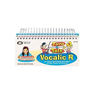 Super Duper Publications | Turn & Talk Vocalic R Flipbook| Prevocalic and Vocalic R in Words, Phrases, and Sentences | Speech Therapy - Articulation | Educational Learning Resource for Children