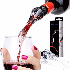 Trovety Aerators For Wine - Hawk-Bill Shape for Easy, No Drip Wine Aerator Pourer - Unique Built-In Aerator System for Fast Decanting - Can Fit Most Bottle Spout Sizes