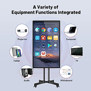 JYXOIHUB Smart Board, 49 Inch Digital Electronic Whiteboard and Smartboard for Classroom, Screen Mirroring for Live Streaming, Digital Signage Displays and Player for Advertising(Board Only)