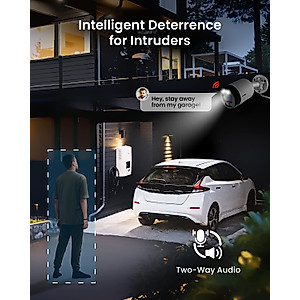 Veezoom Security IP Camera, 2 Way Audio 5MP PoE Security Camera, Full-Color Night Vision, Al Human Detection, Supports up to 256GB Micro SD, IP66 Weatherproof Outdoor Surveillance Cameras