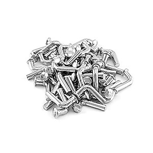 QWORK Pallet Rack Drop Pin, 50 Pcs M8x30mm Heavy Duty J Bolt Safety Universal Pins, Accessory Shelving System, Easy installtion Cross Beam Locker Drop Pin