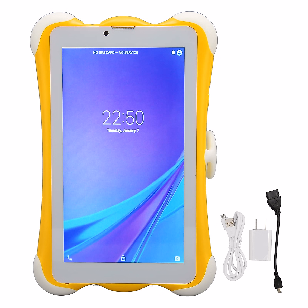 Kids Tablet, 3GB 32GB Dual SIM Dual Standby 7 inch HD Display 2MP Rear Camera Autofocus Toddler Tablet Triple Slot Eye Protection Display 6000mAh Battery WiFi Tablet for Kids