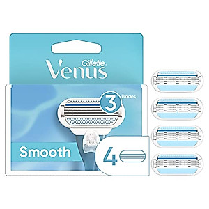 Gillette Venus Smooth Women's Razor Blades - 4 Refills (Packaging May Vary)