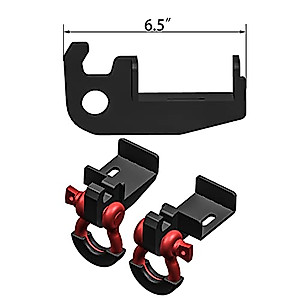TIOYAR Tacoma Front Tow Hook Mount Bracket and D-Ring Compatible with 2009-2021 Toyota Tacoma D-Ring Shackle Bracket, Devil Hook Bracket Replacement