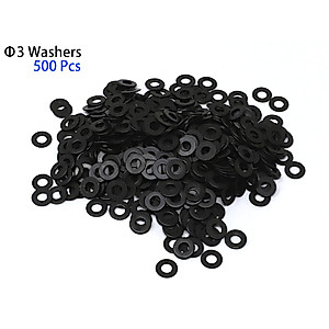 iexcell 1500 Pcs M3 x 6/8/10/12/14/16/20/25/30/35/40/45/50 Alloy Steel 10.9 Grade Hex Socket Button Head Cap Screws Bolts Nuts Washers Assortment Kit, Black Oxide Finish