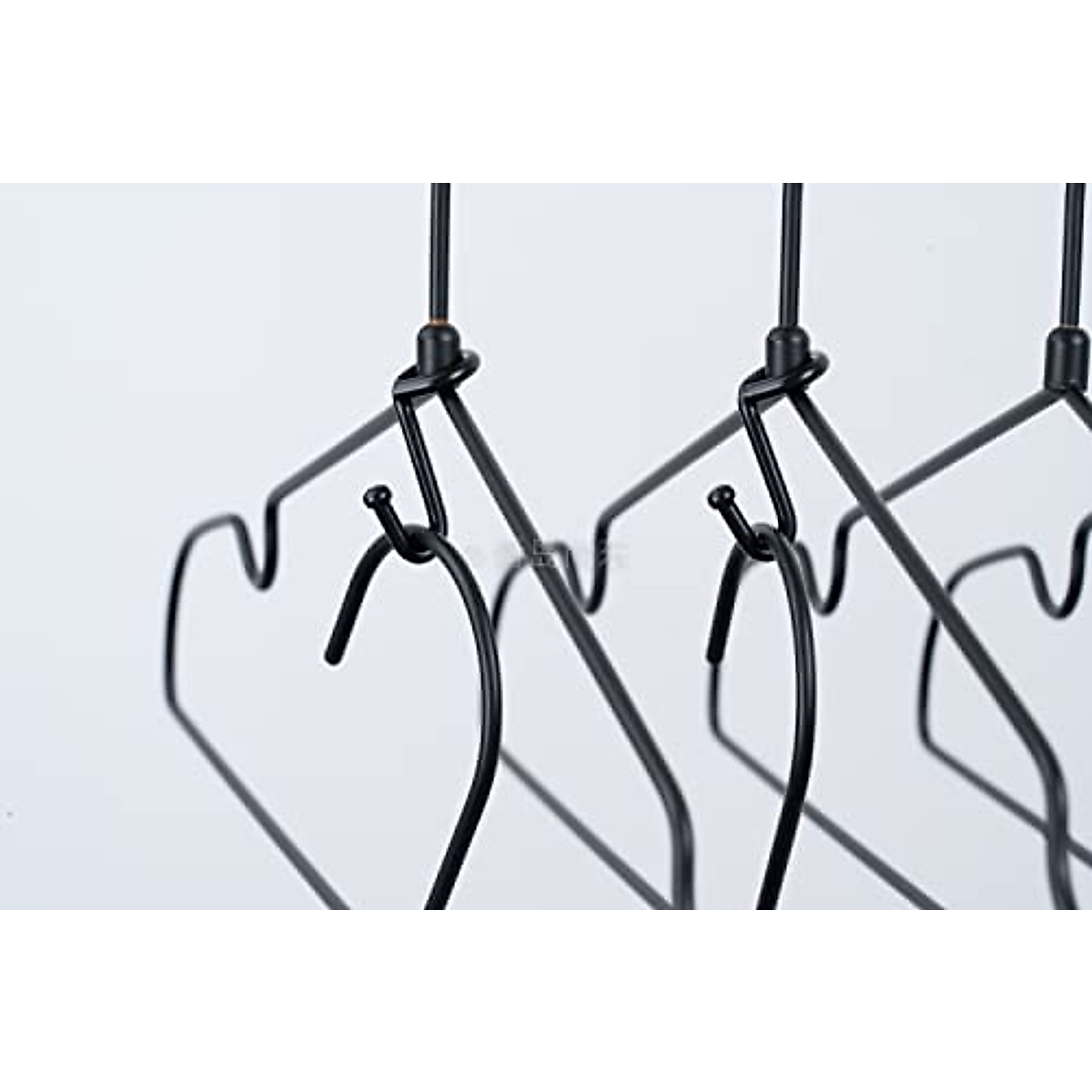 Koobay Clothes Hanger Connector Hooks, 36PCS, Clothes Hanger Organizer Mini Space Saver Hangers Clothes Hanger Extender Cascading Connection Hooks for Wooden/Velvet/Metal/Plastic Hangers (Black)