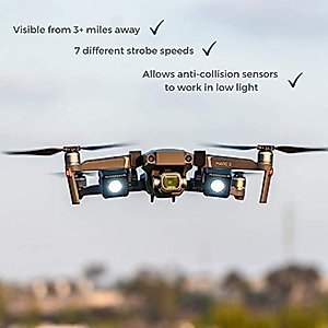 Lume Cube - Lighting Kit for DJI Mavic 2 Pro & Zoom - Compact LED lamp & flash in one - Controllable via Bluetooth app - Easy to attach - for beginners and advanced photographers