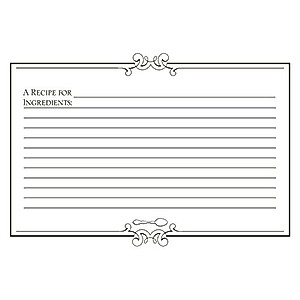 C.R. Gibson Bonded 3 Ring Recipe Book with Tabbed Dividers and Sheet Protectors, 8.94'' x 9.38'', Black Leather