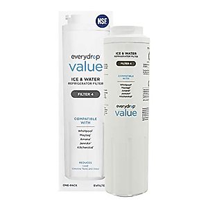 Everydrop Value by Whirlpool Ice and Water Refrigerator Filter 4, EVFILTER4, Single-Pack