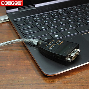 USB to RS-232 Serial Adapter w/LED Indicators Windows 11 Support