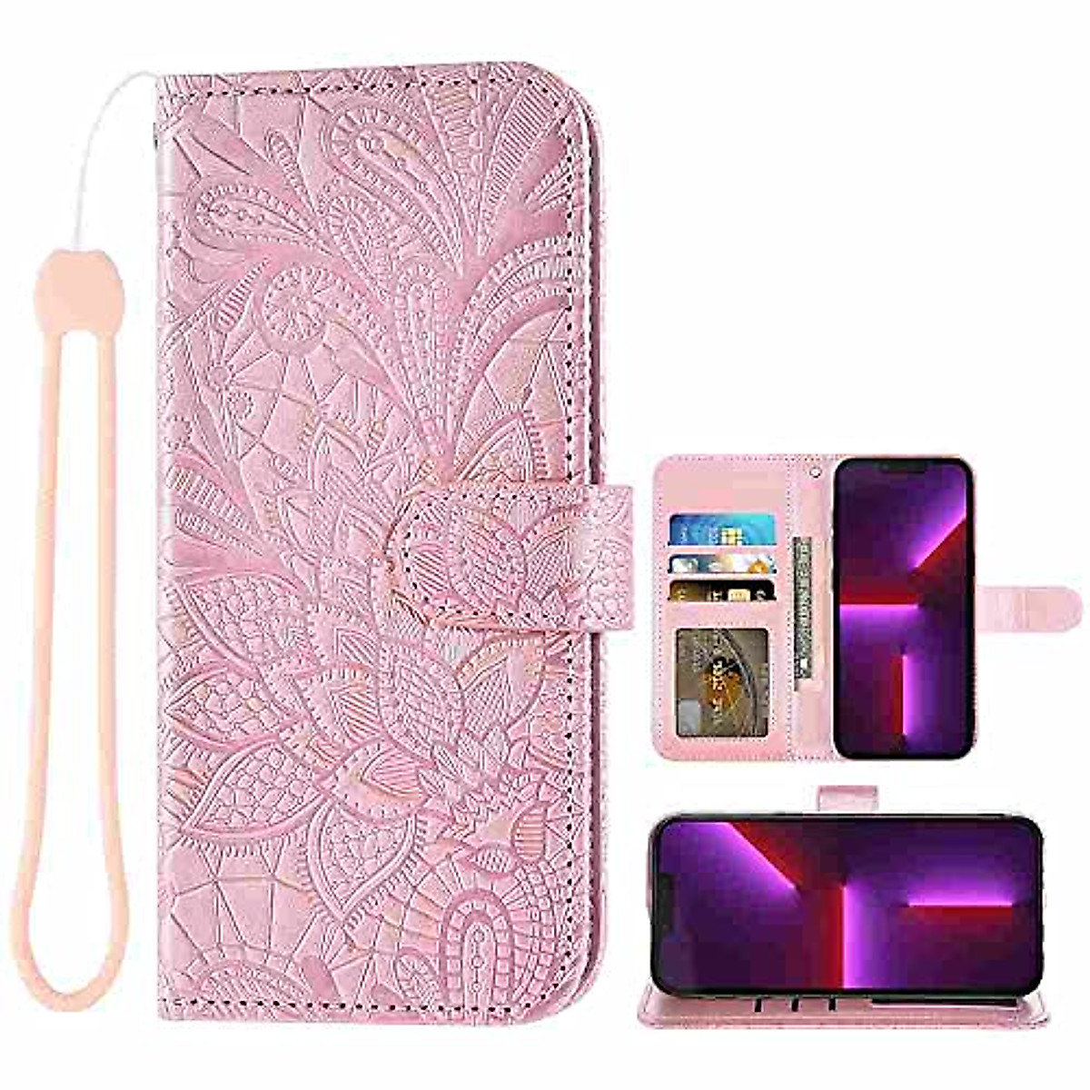 BANLEI2U Phone Cover Folio Wallet Case for LG V20, Premium PU Leather Slim Fit Cover for LG V20, 1 Photo Frame Slot, Easy Access, Pink